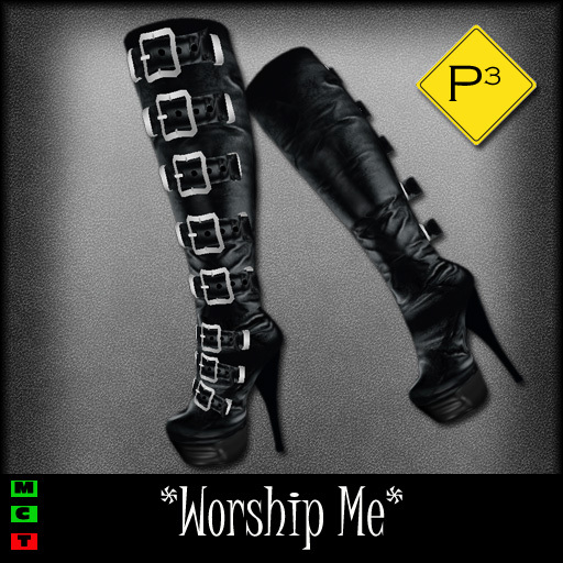 Second Life Marketplace Worship Me Black Leather